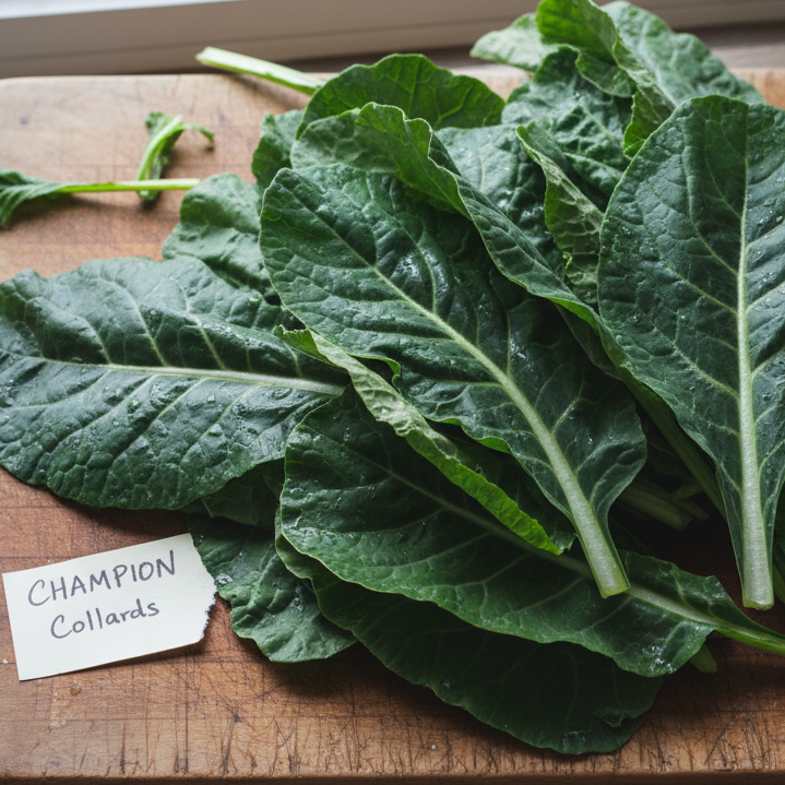 Collards Champion 200 Non-GMO, Heirloom Seeds – David's Garden Seeds®